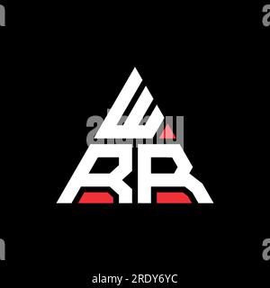 WRR triangle letter logo design with triangle shape. WRR triangle logo ...