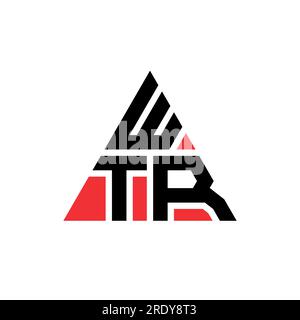 WTR letter logo design with polygon shape. WTR polygon and cube shape ...