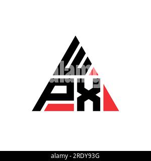 WPX triangle letter logo design with triangle shape. WPX triangle logo ...