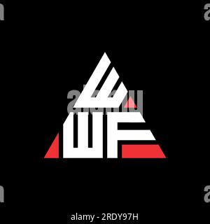 WWF triangle letter logo design with triangle shape. WWF triangle logo ...