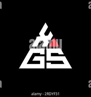 XGS triangle letter logo design with triangle shape. XGS triangle logo ...