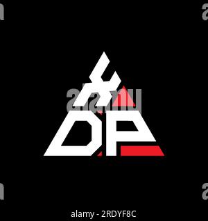 XDP triangle letter logo design with triangle shape. XDP triangle logo ...