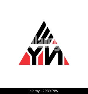 WYN letter logo design with polygon shape. WYN polygon and cube shape ...