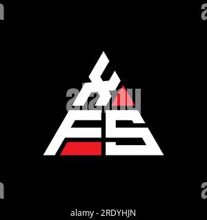 XFS triangle letter logo design with triangle shape. XFS triangle logo ...