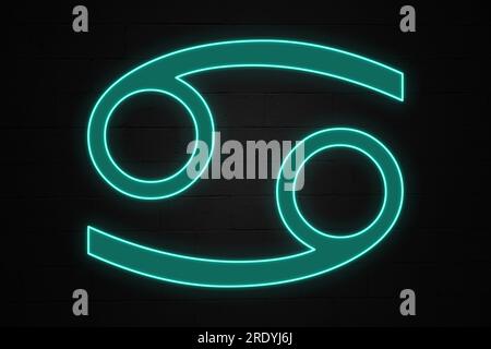 Neon light shaped into the zodiac sign Ophiuchus Stock Photo - Alamy