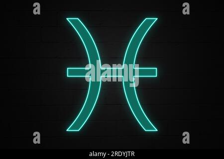 Neon light shaped into the zodiac sign Leo Stock Photo - Alamy