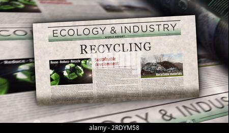 Recycling ecology environment and sustainable economy vintage news and ...