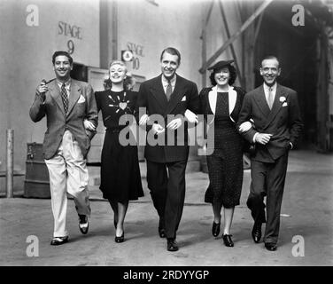 FRED ASTAIRE GINGER ROGERS RALPH BELLAMY and LUELLA GEAR on set ...