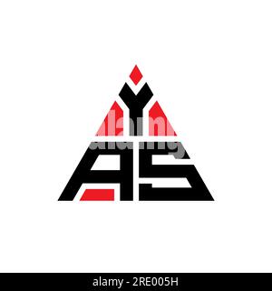 YAS triangle letter logo design with triangle shape. YAS triangle logo ...