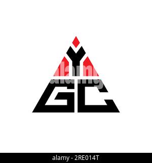 YGC triangle letter logo design with triangle shape. YGC triangle logo ...
