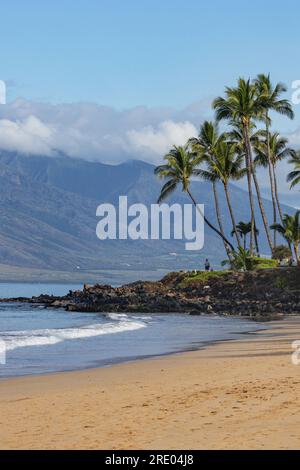 Hawaii Maui Kihei beach sand pattern windswept Stock Photo - Alamy