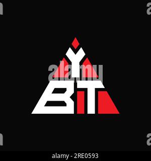 YBT triangle letter logo design with triangle shape. YBT triangle logo ...