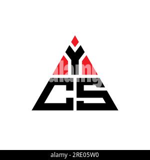 YCS triangle letter logo design with triangle shape. YCS triangle logo ...