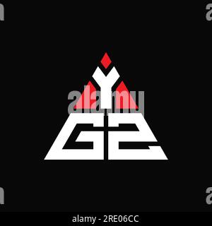 YGZ triangle letter logo design with triangle shape. YGZ triangle logo ...