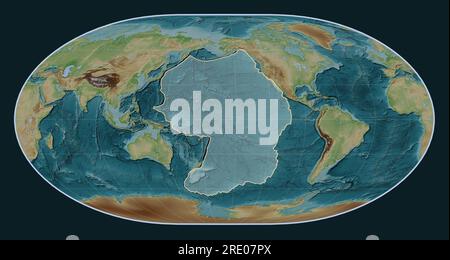 Pacific tectonic plate on the Wiki style elevation map in the Fahey ...
