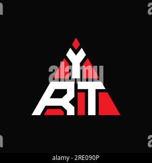 YRT triangle letter logo design with triangle shape. YRT triangle logo ...
