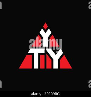 YTY triangle letter logo design with triangle shape. YTY triangle logo ...