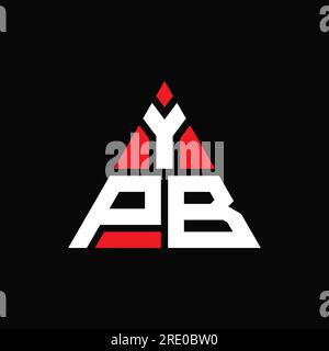 YPB triangle letter logo design with triangle shape. YPB triangle logo ...