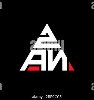 ZAN letter logo design with polygon shape. ZAN polygon logo monogram ...