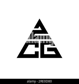 ZCG letter logo design with polygon shape. ZCG polygon and cube shape ...