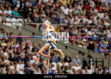 Molly Caudery of GB goes clear early in the Pole Vault competition at ...