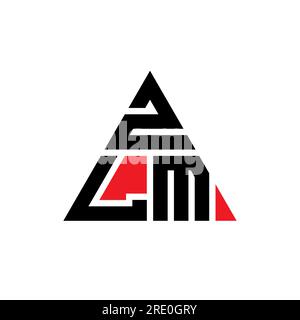 ZLM triangle letter logo design with triangle shape. ZLM triangle logo ...