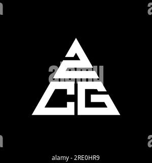 ZCG letter logo design with polygon shape. ZCG polygon and cube shape ...