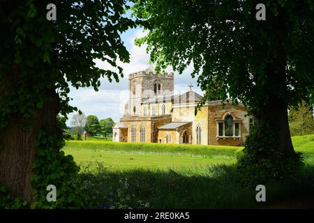 All Saints Church, Lamport, Northamptonshire, England, UK Stock Photo ...