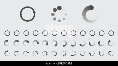 Loading icon. Video data load. Loading bar progress icon. Download ...