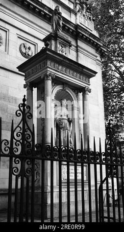 Memorial statue to cardinal John Henry Newman outside the Catholic ...