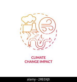 2D climate change impact concept icon Stock Vector Image & Art - Alamy