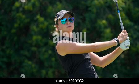 Polly Mack of England plays during the final round of the Dow Great ...