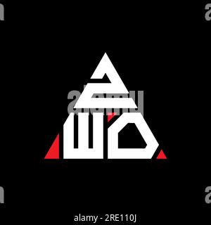 ZWO triangle letter logo design with triangle shape. ZWO triangle logo ...