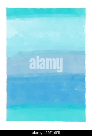 Ocean themed abstract hand painted watercolour background design Stock ...