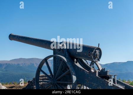 Long Tom Monument, history, Mpumalanga, South Africa, a French field ...