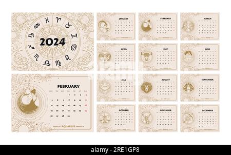 Printable zodiac calendar 60 photos - Youhoroscope.com