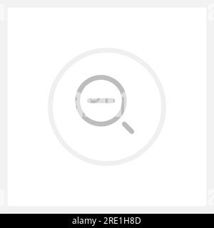 Inactive zoom out button UI element template Stock Vector Image & Art ...