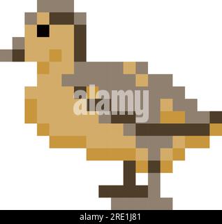 Little duck vector pixel art illustration Stock Vector Image & Art - Alamy