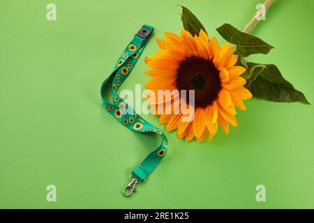 Sunflower lanyard, symbol of people with invisible or hidden ...