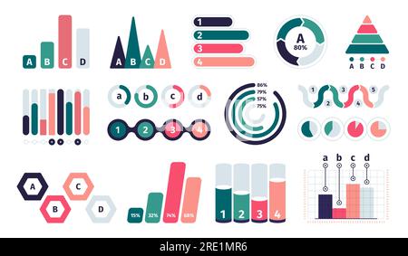 line statistics bar presentation graphic background Stock Vector Image ...