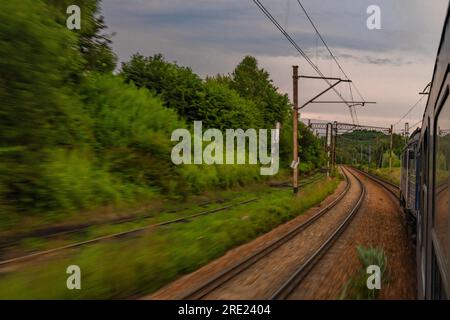 Seasonal summer fast night train from Bohumin to Leba and Hel near Leba ...