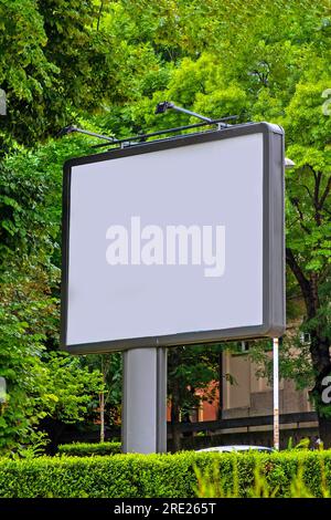 This is a blank billboard used to advertise information Stock Photo - Alamy