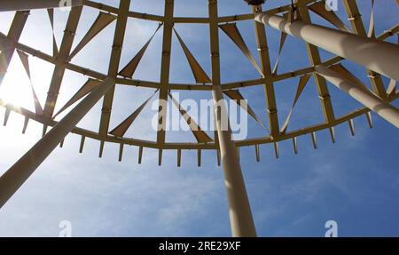 Patterns and The Blue Sky. Photo Taken In Dubai, UAE Stock Photo - Alamy