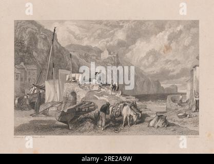 Coombe-Martin, Devonshire between 1814 and 1826 by William Miller Stock ...