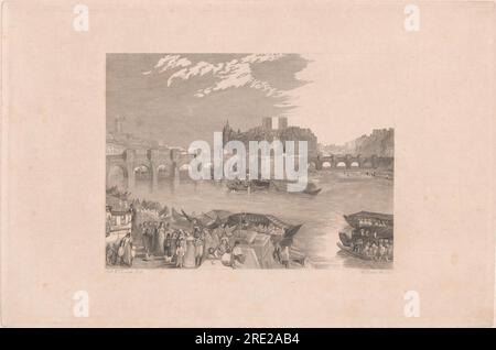 Pont-Neuf, Paris 1835 by William Miller Stock Photo - Alamy