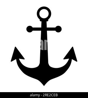 Anchor Simple vector icon. Illustration symbol design template for web ...