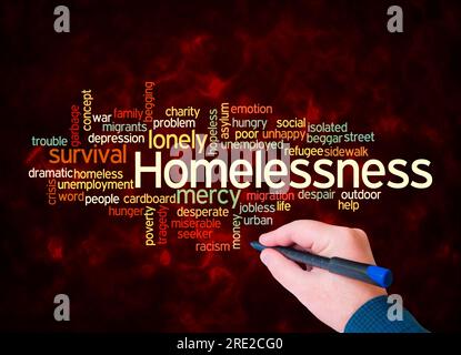 Word Cloud with HOMELESSNESS concept create with text only Stock Photo ...