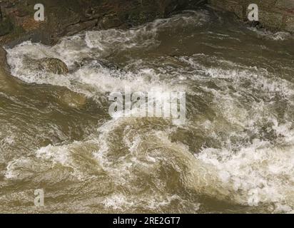 mountain stream swollen by heavy rains Stock Photo - Alamy