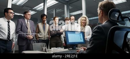 CORNER OFFICE, from left: Danny Pudi, Allison Riley, 2022. © Lionsgate ...