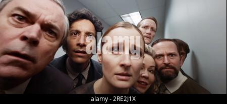 CORNER OFFICE, from left: Danny Pudi, Allison Riley, 2022. © Lionsgate ...
